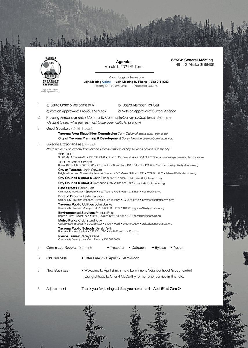 SENCo General Meeting via Zoom March 1 @ 7pm – South End Neighborhood ...